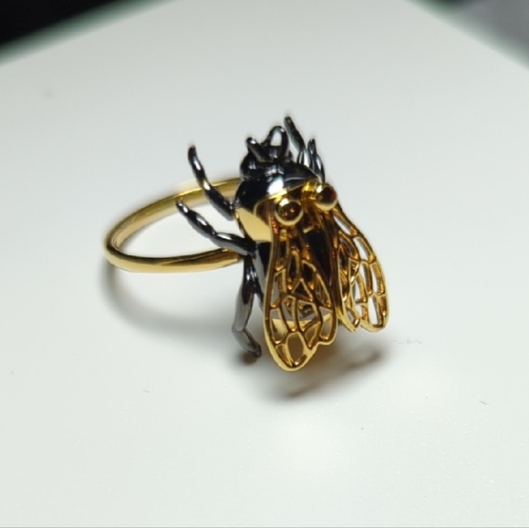 Marie June | Jewelry | Jewelry Archives Elegant Gold And Black Insect ...